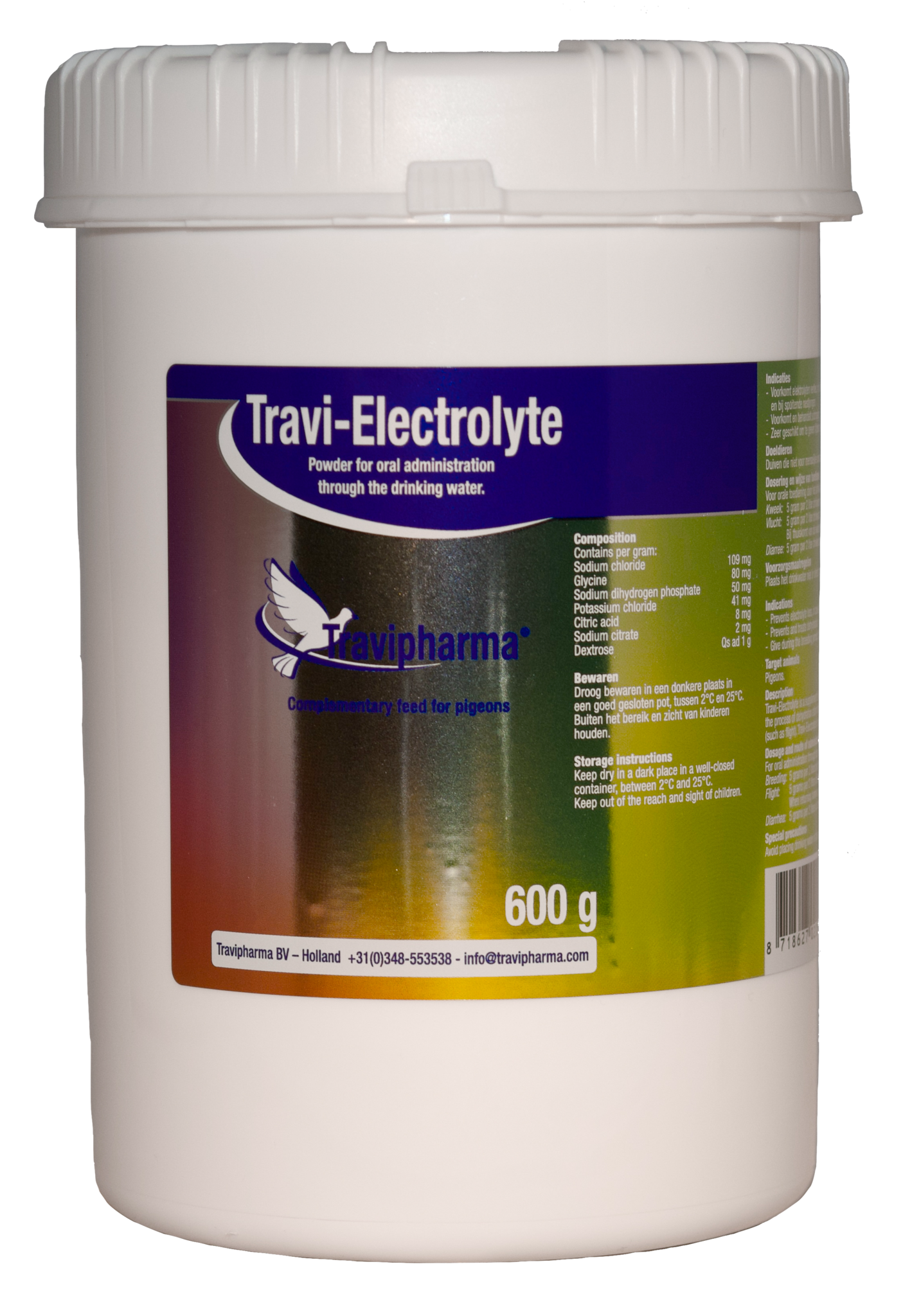 Travi-Electrolyte - 600 g - Travipharma - Veterinary medicines, health ...