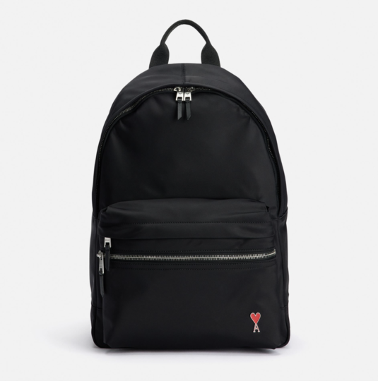AMI Heart Logo Backpack Black - UPTOWN