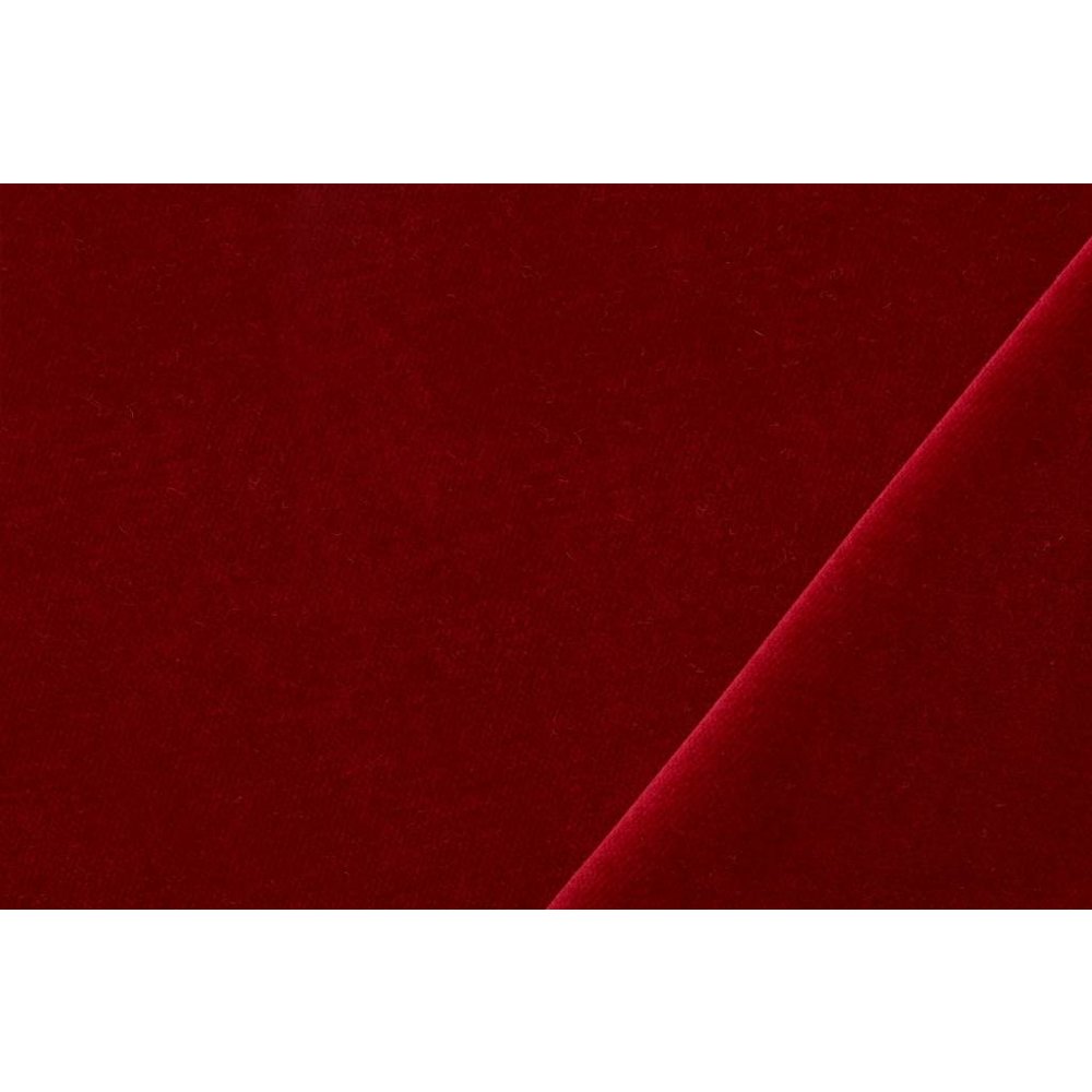 Fluweel Stof Rood – Zacht, Mat & Luxe Katoenvelours - Stoffen Online