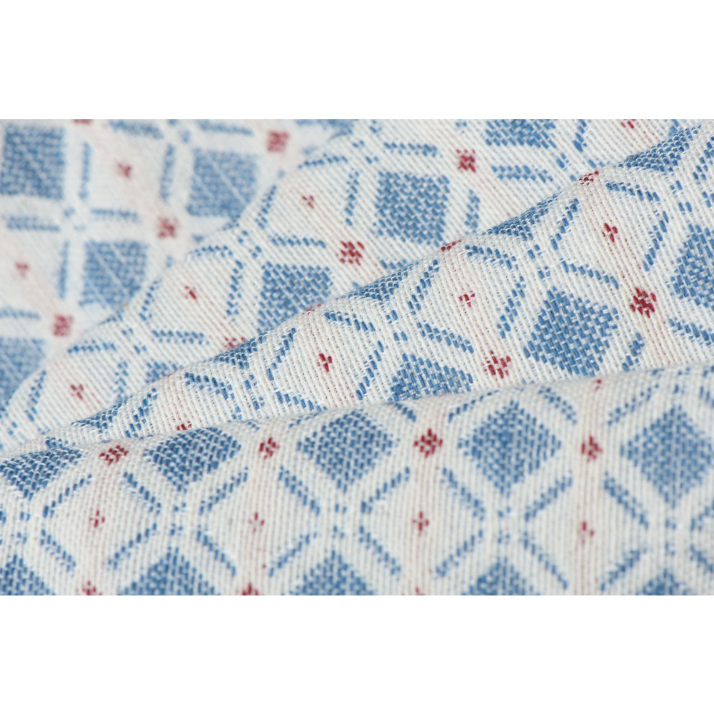 Gobelin Stof Abstract Blue - Stoffen Online