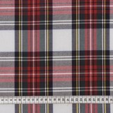 Schotse ruit stof wit gekleurd - Stoffen Online