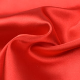 Satijn stretch Rood - Stoffen Online