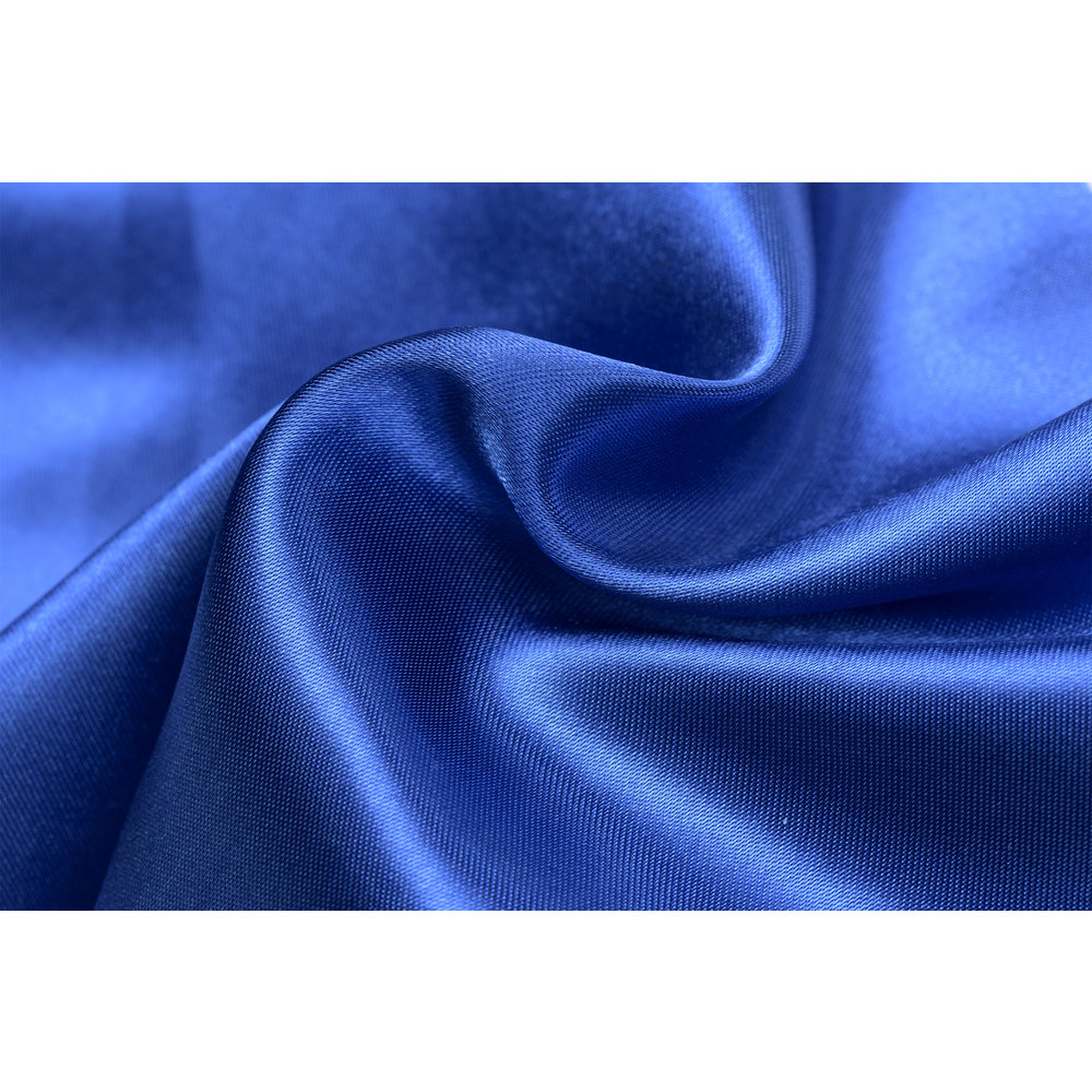 Satijn Kobalt - Stoffen Online