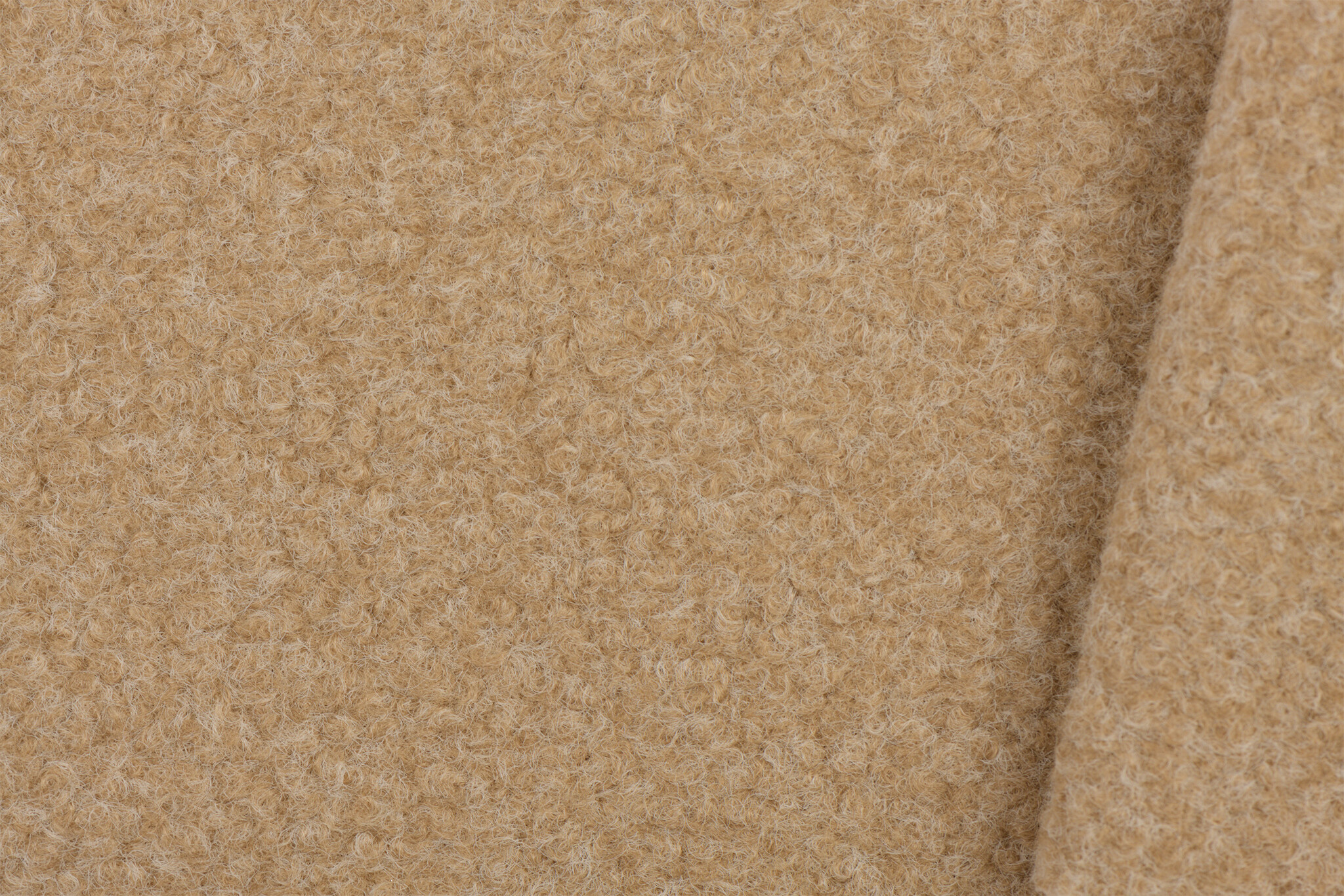 Stijlvolle Bouclé Stof Gekruld Gemêleerd Camel - Stoffen online ...