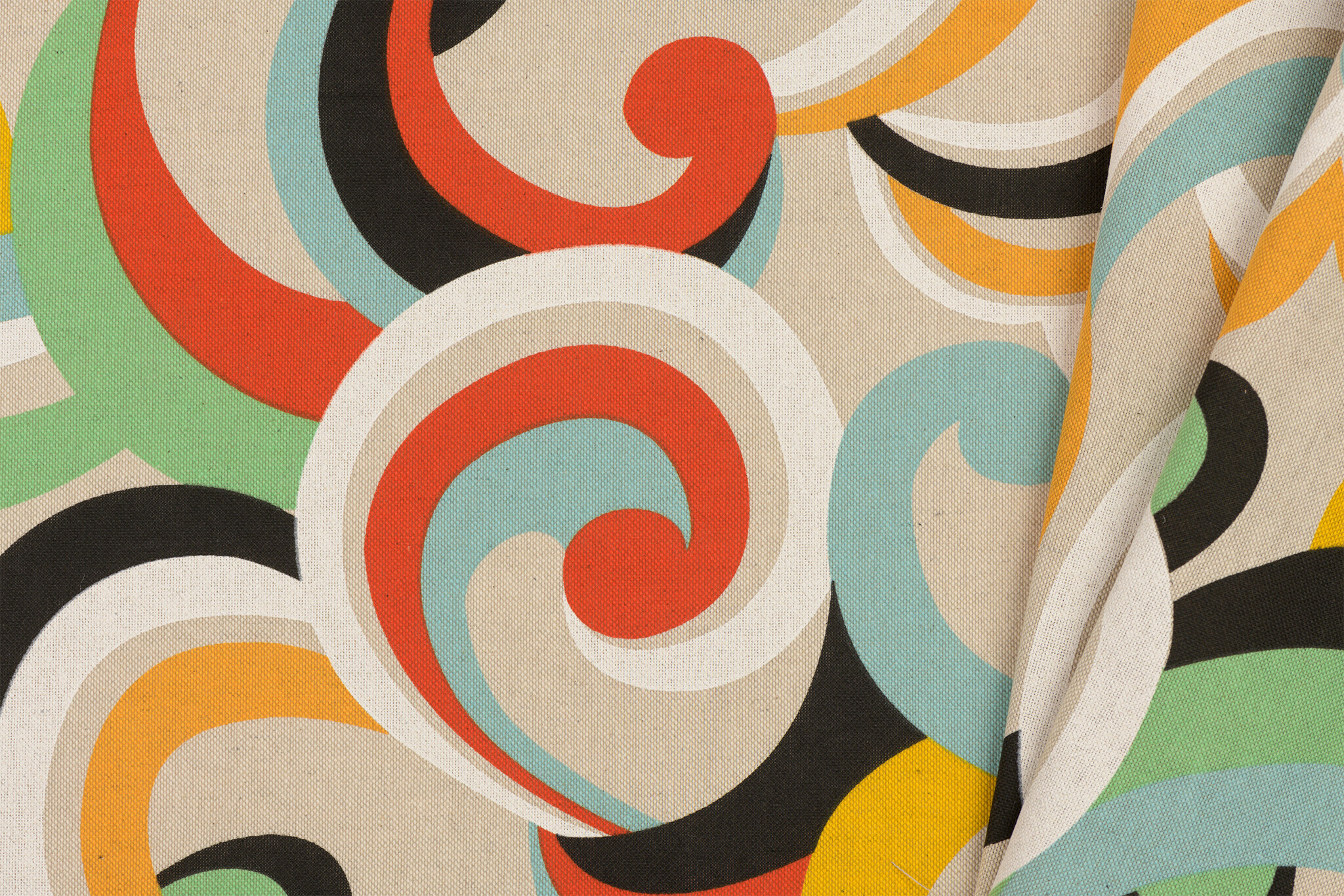 Palace Jacquard Stof Retro Curly Multicolor – Stoffen Online Webshop ...