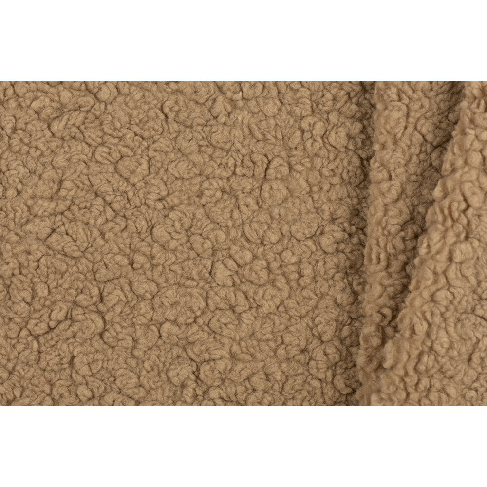 Ontdek Teddy Bouclé Stof Zacht Taupe - Voor Warme & Trendy Creaties ...