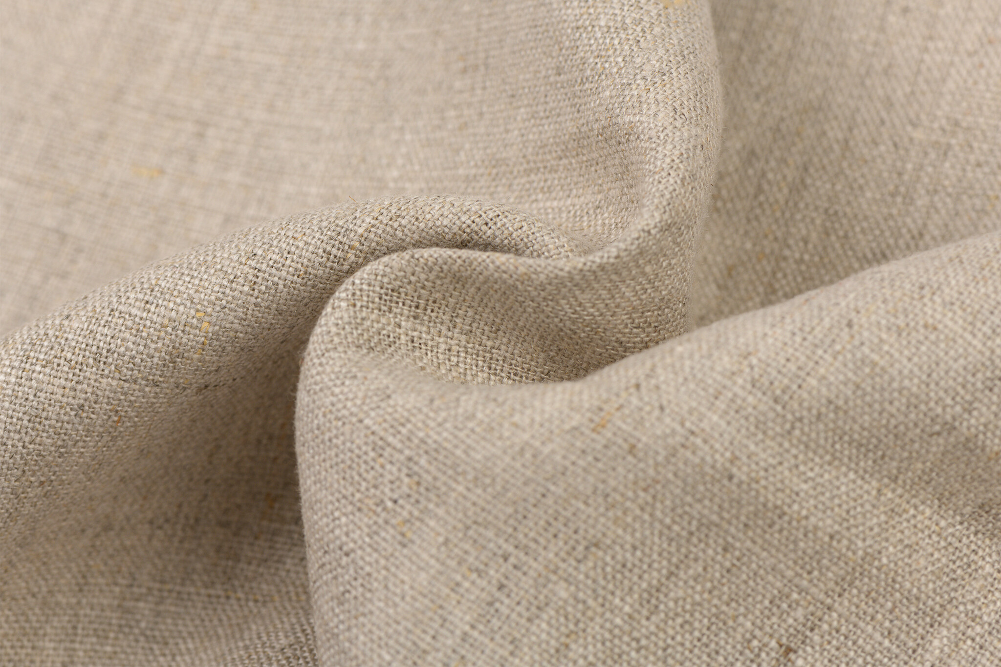 Royal Linnen Stof Donker Naturel, Natuurlijke en Duurzame Linnen Stof ...