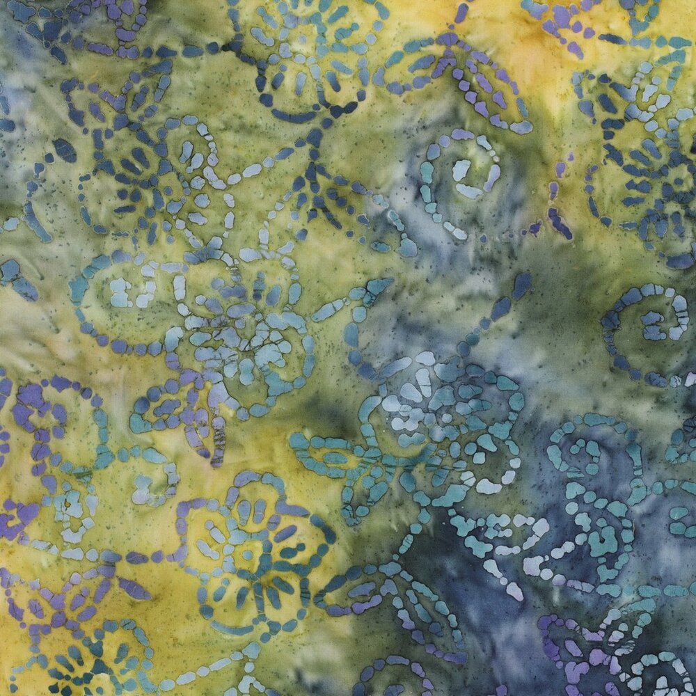 Handcrafted Batik Katoen Groen – Ambachtelijk & Uniek - Stoffen Online