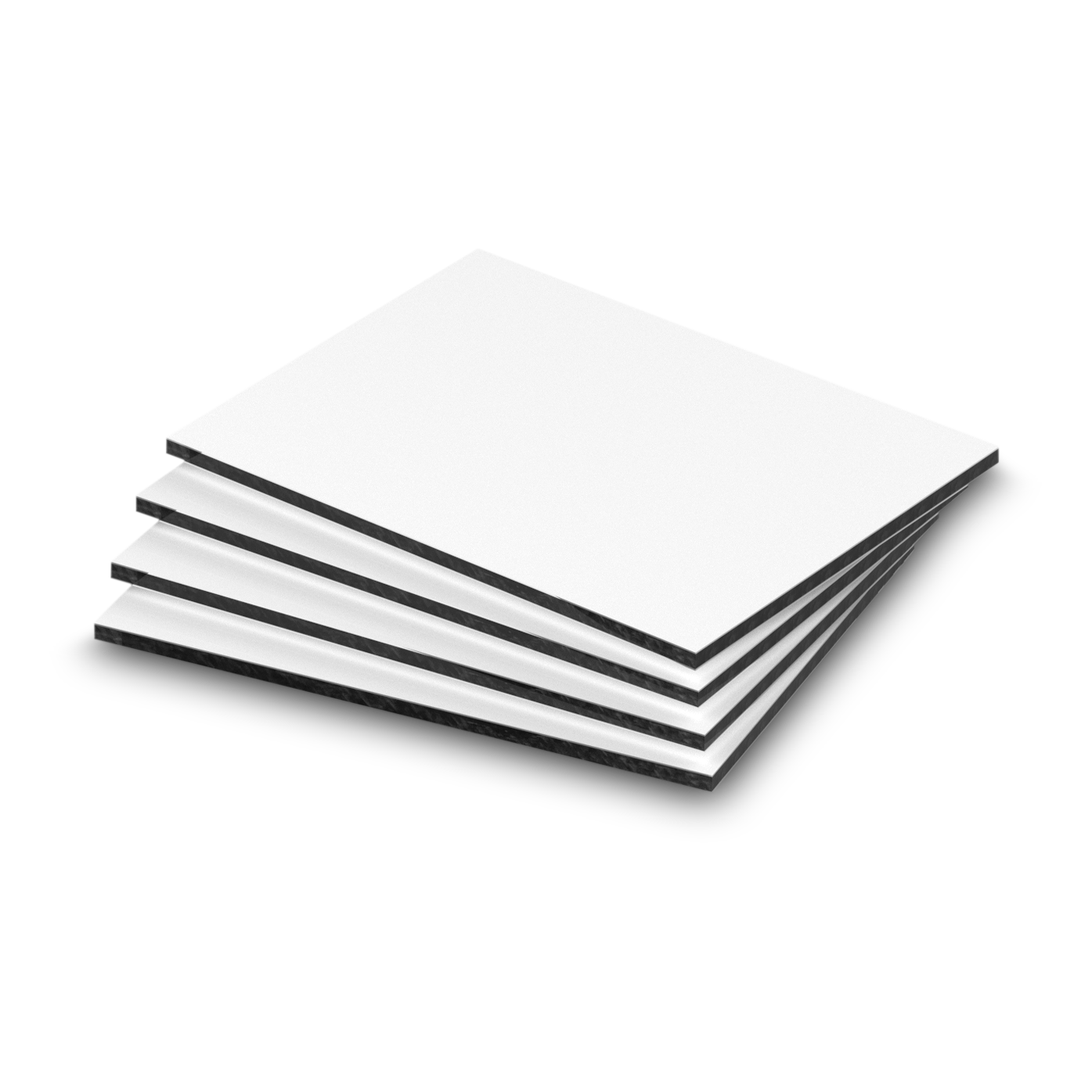 Dibond Alupanel Weiß glatt 6mm - Panelzz