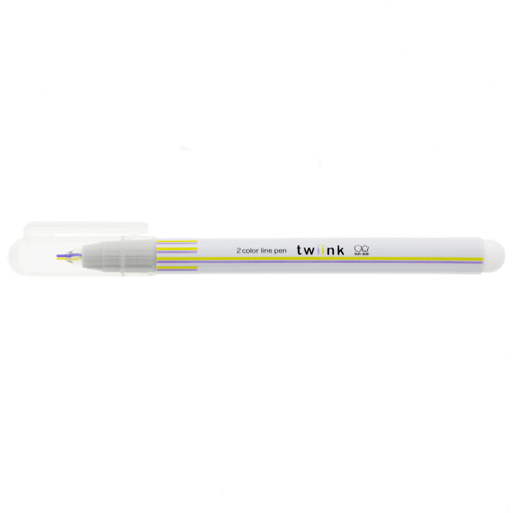 Twiink 2 Colour Pen Light Violet/Yellow - JPT EUROPE LTD T/A JP BOOKS