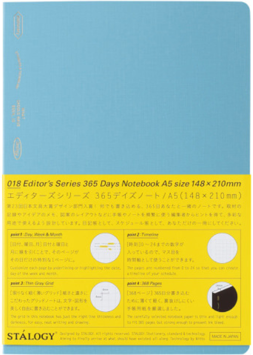 [Stalogy] 1/2 Year Notebook Grid, A6 - JPT EUROPE LTD T/A JP BOOKS