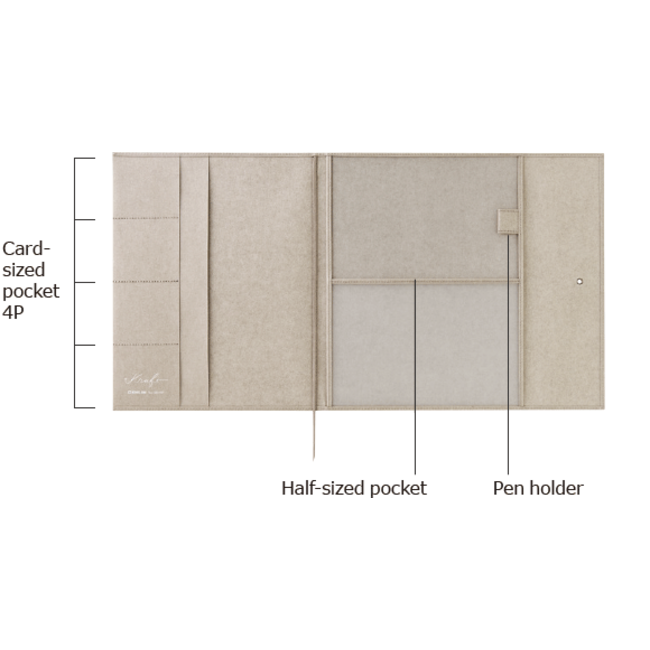 *Kraft Notebook Cover B5 Beige - JPT EUROPE LTD T/A JP BOOKS