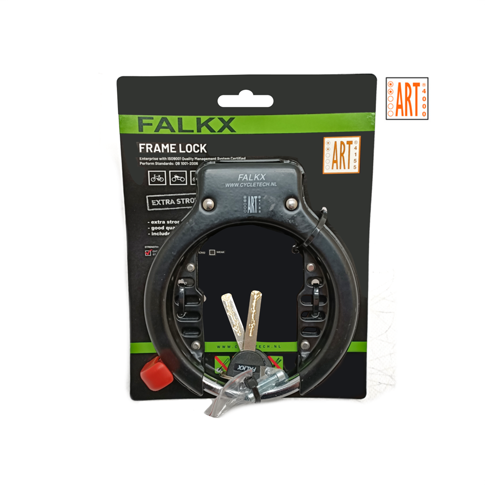 Falkx Ringslot 72 mm Zwart | Met ART-2 keurmerk - Fietsparadijs.com
