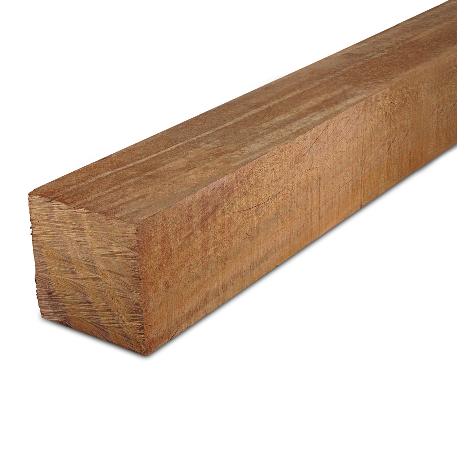 Azobé balk - 150x150 mm - ruw - AD bij HOUTvakman.nl - HOUTvakman