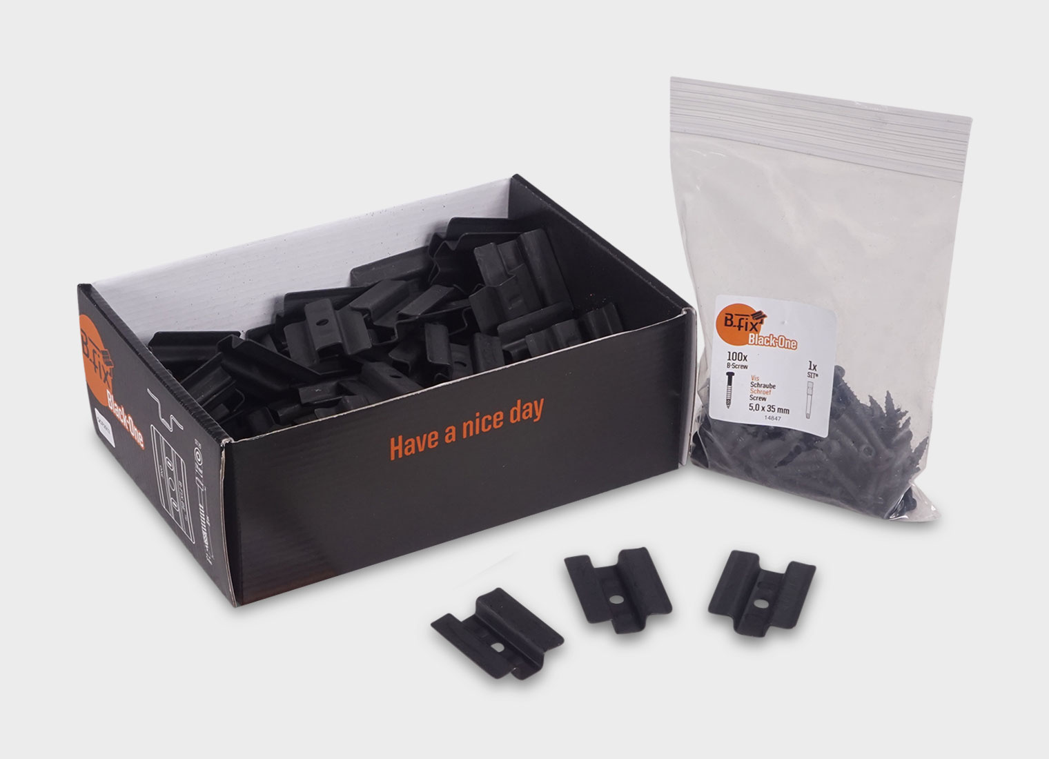 B-fix montageclips - voor een onzichtbare bevestiging van rabatdelen