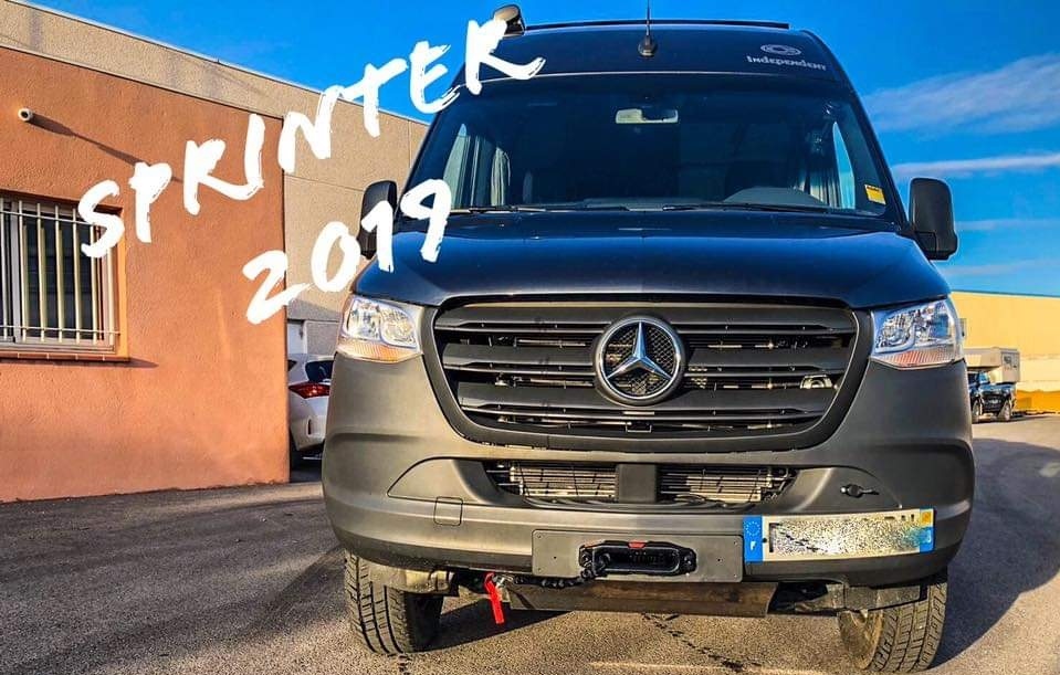 winch mounting kit for Mercedes Benz Sprinter 906/NCV3 and 907/VS30 wi ...