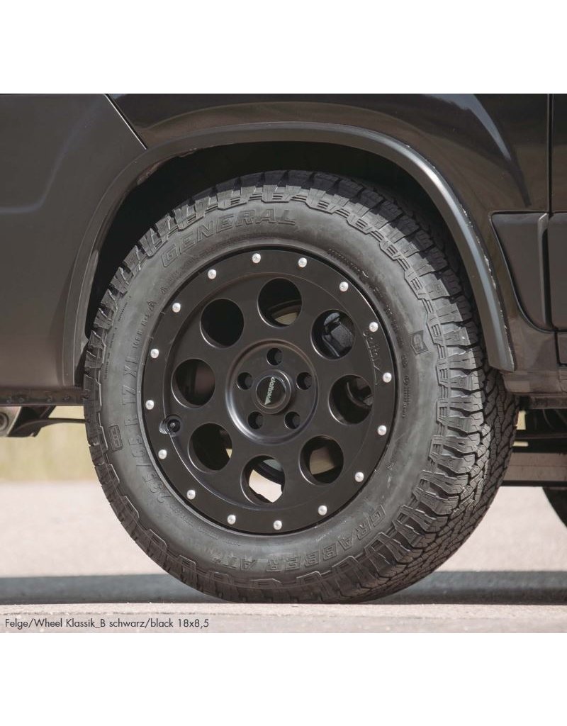 DELTA - KLASSIK B Alloy rim, 8.0x17 H2, 5x120 ET 45 , 65,1 beadlock op ...