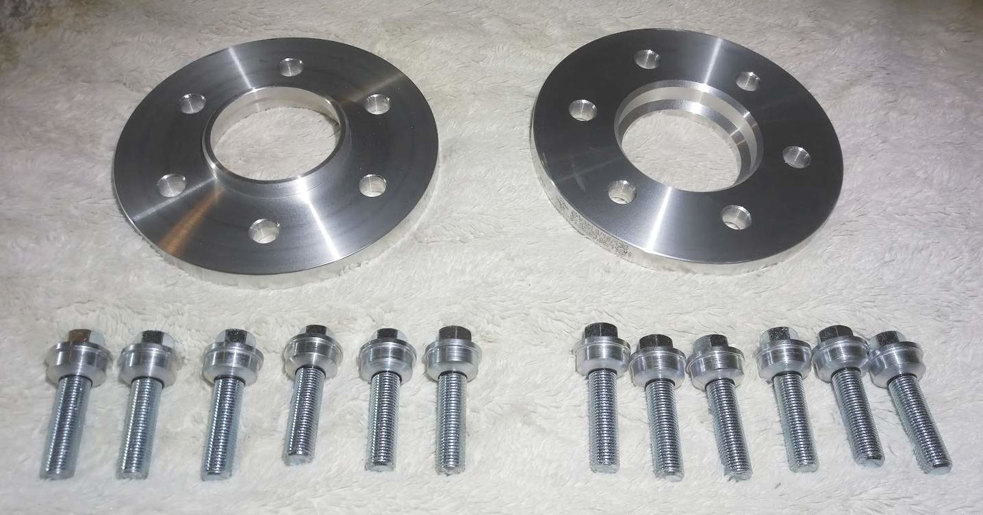 2 wheel spacers 15 mm (steel) 6x130 M14x1,5 for Sprinter, VW Crafter ...