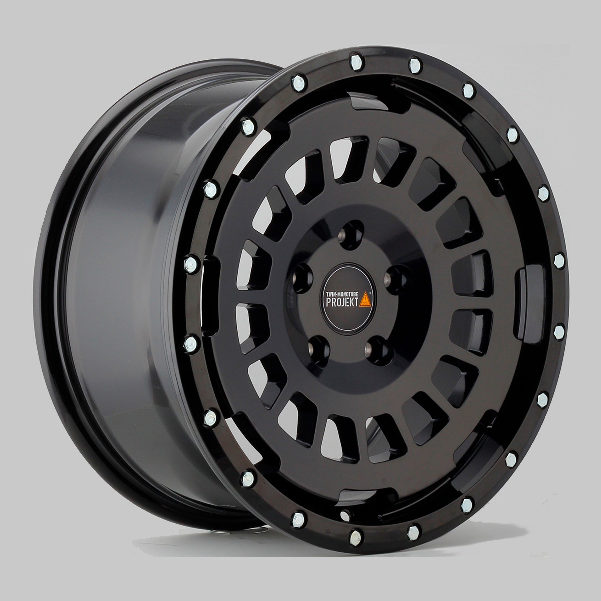 Jante aluminium TWIN-MONOTUBE-PROJEKT-AT (all Terrain) 8X17 BLACK MAT, - GTV-VAN