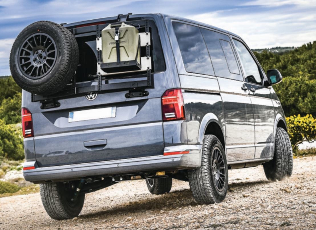 Porte roue / porte tout sur hayon pour Volkswagen Transporter T6 - GTV-VAN