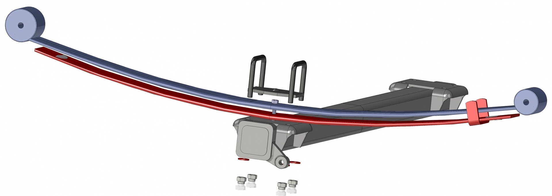 KIT OF REINFORCING LEAFSPRINGS /BODY LIFT KIT 3-5 CM FOR REAR AXLE FO ...