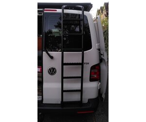 VW T5 & T6 REAR LADDER for 2 rear door vans (polished or black) - GTV-VAN