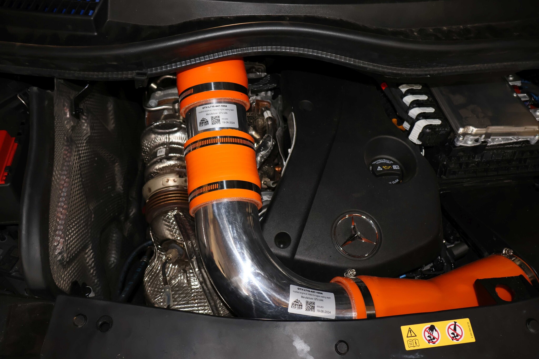 GTV-VAN - erhöhte Motor-Luftansaugung für MB 447 Vito+V-Klasse ab 2019 ...