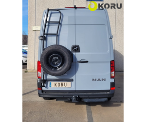 Adjustable Spare wheel carrier with ladder for VW CRafter 2017+/MAN TG ...