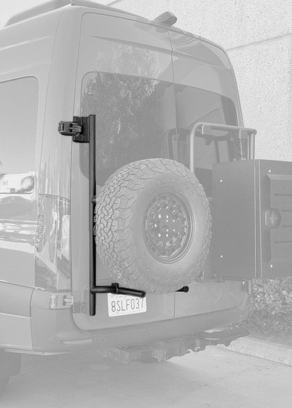 Aluminess Rear Door Box/Tire Rack driver side for Sprinter 907/VS30 wi ...