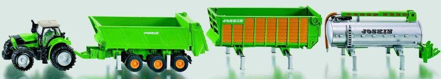 Siku 1848 - Deutz met Joskin aanhangerset 1:87 - T-Toys België