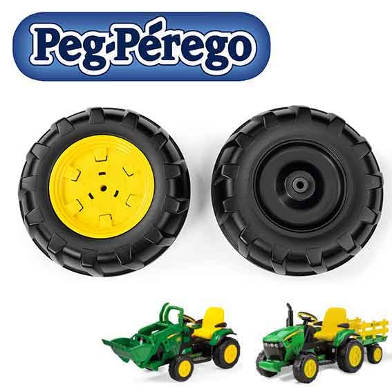 Peg Perego set van 2 voorwielen voor John Deere Ground Force/Ground ...