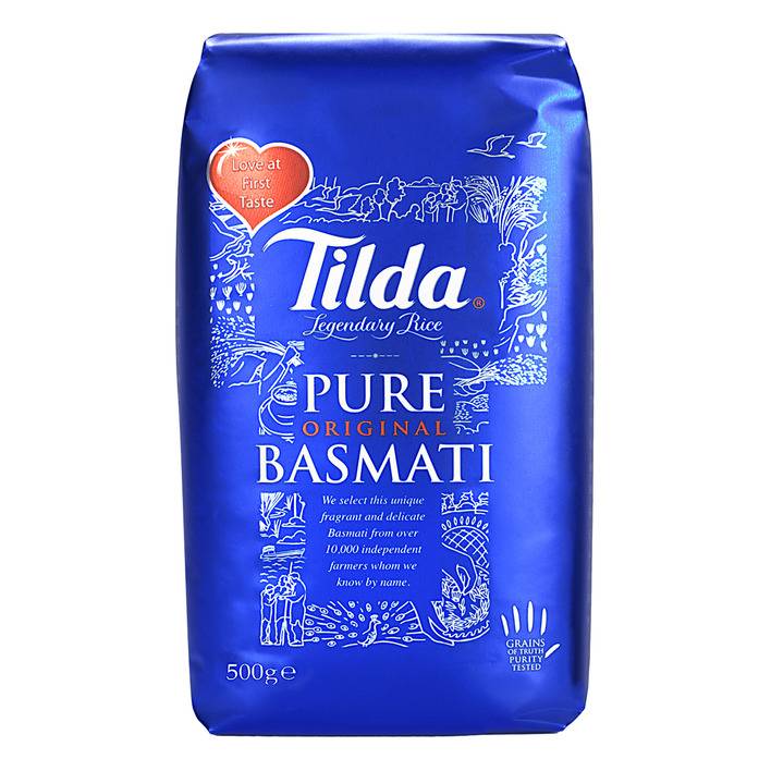 Tilda Basmati Rijst, 500g - Tjin's Toko