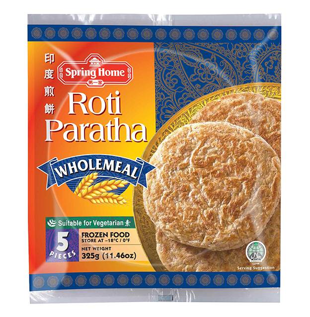 Spring Home Roti Paratha Wholemeal, 325g - Tjin's Toko