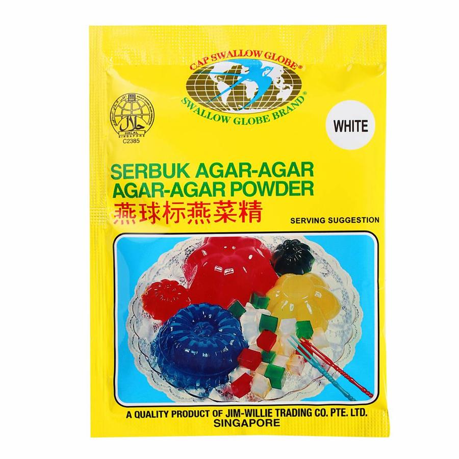 Agar Agar Powder White, 10g - Tjin's Toko