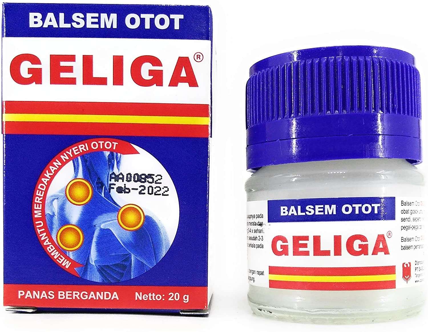 Geliga Balm, 20g - Tjin's Toko