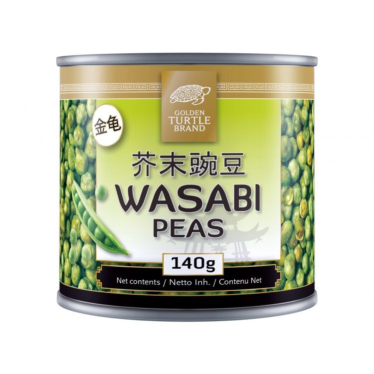 Golden Turtle Wasabi Edamame Kernels, 140g - Tjin's Toko