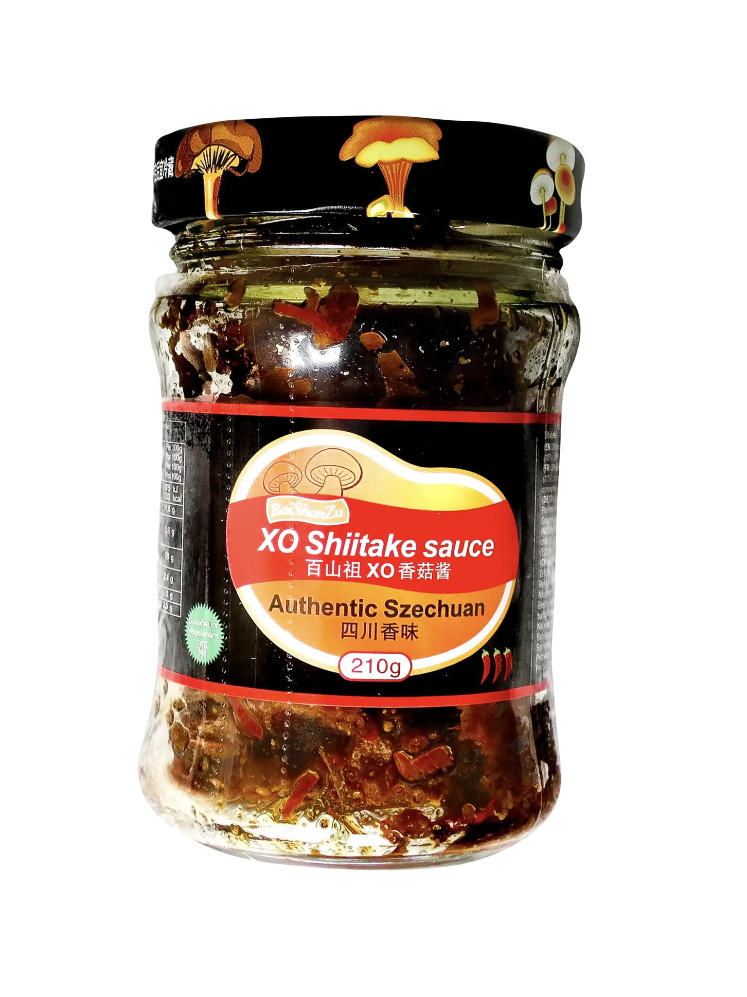 Baishanzu Bai Shan Zu XO Mushroom Sauce, 210g - Tjin's Toko