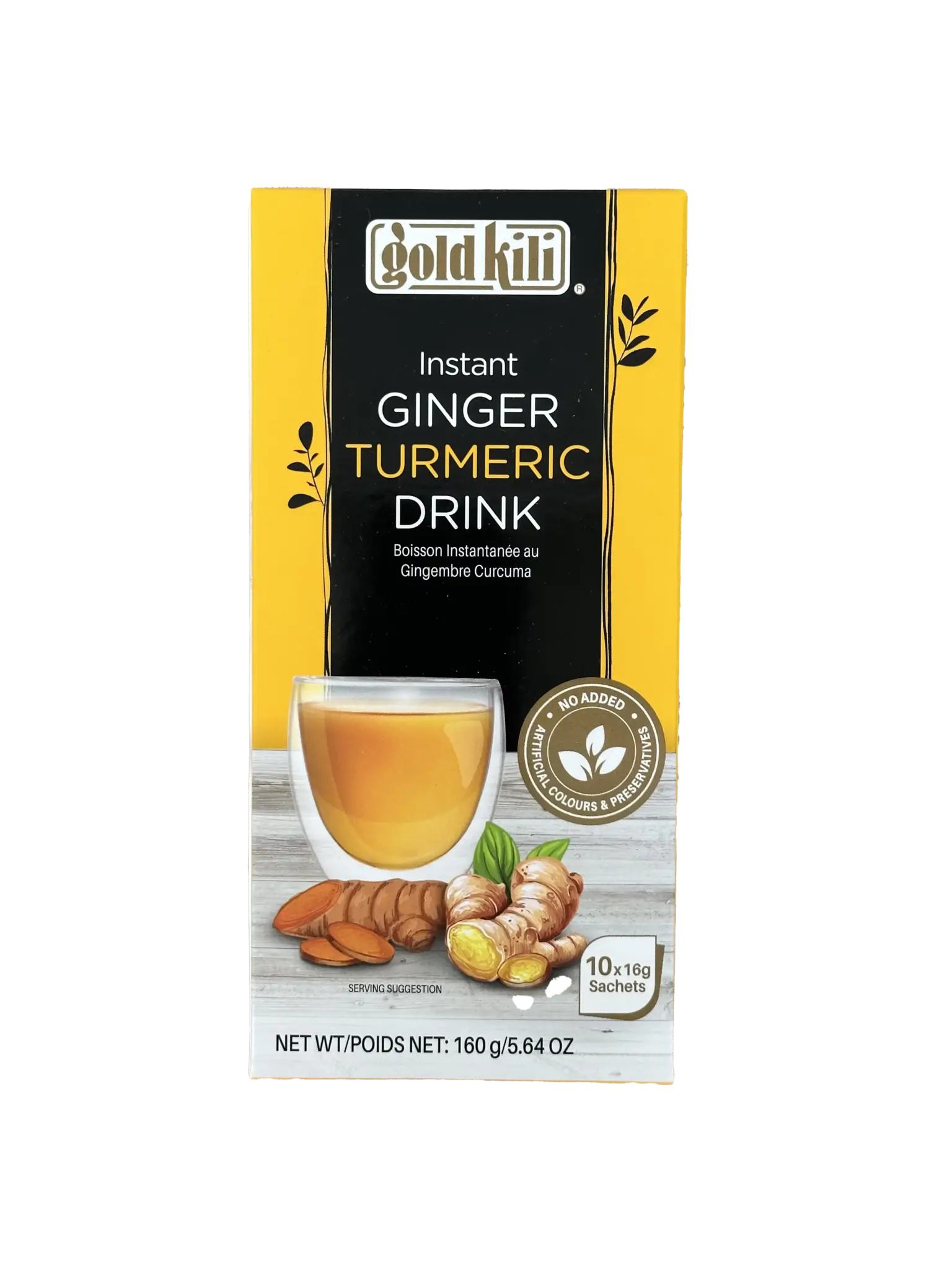 Gold Kili Instant Ginger Turmeric Drink, 160g - Tjin's Toko