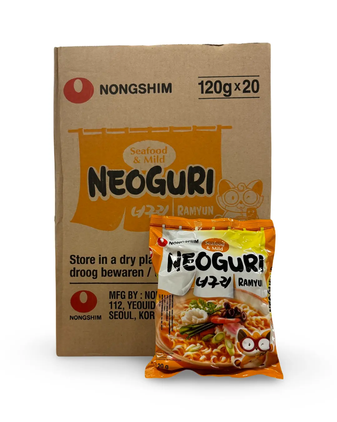 Nongshim Neoguri Mild BOX, 20x120g