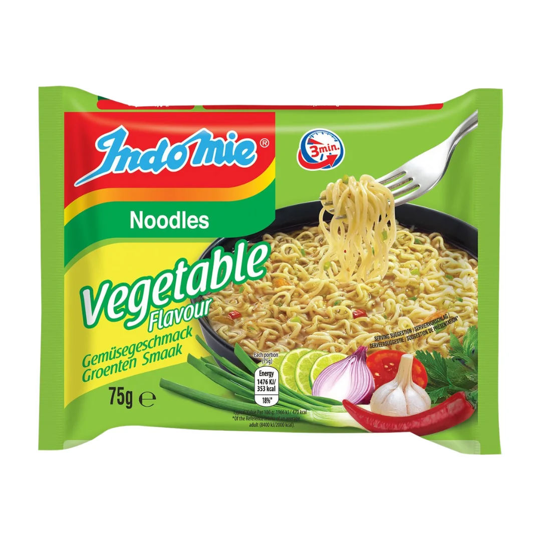 Indomie Instant Noodles Vegetable Flavor (EU), 75g - Tjin's Toko