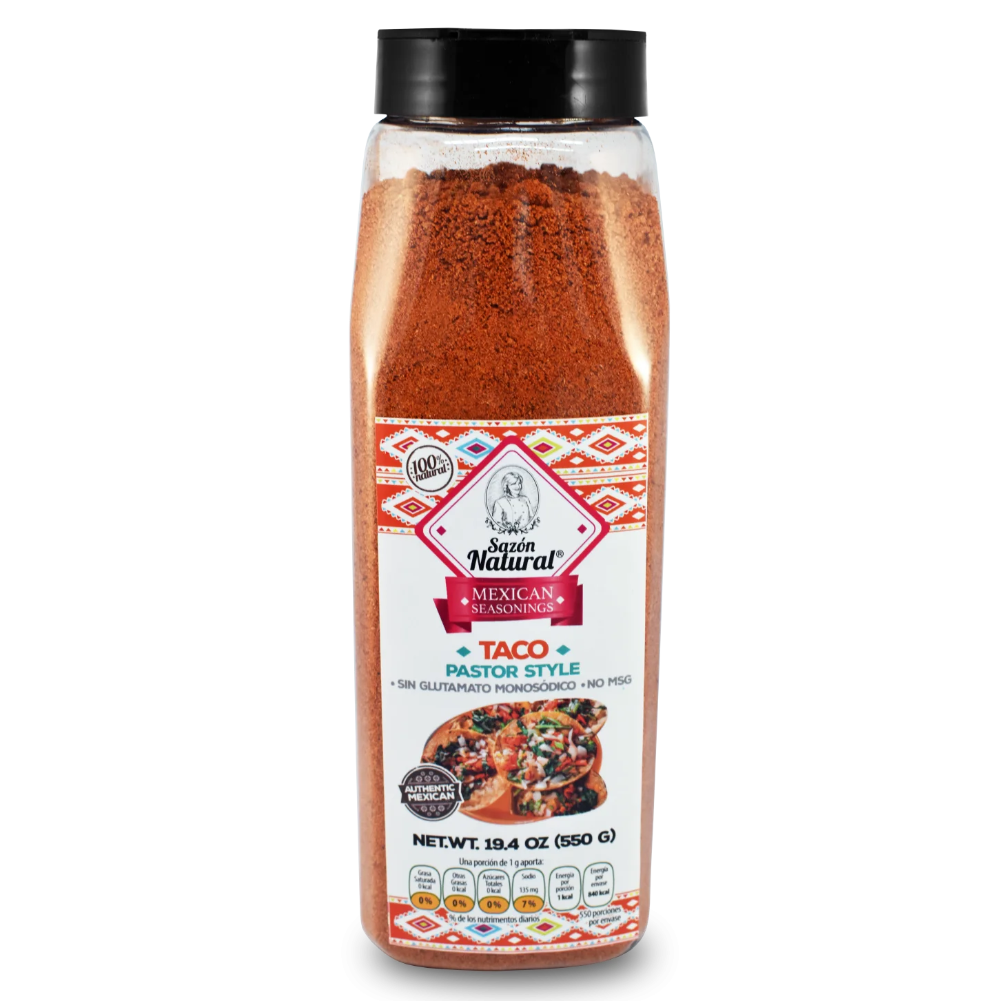 Sazon Natural Tacos Al Pastor Gewürzmischung, 550g
