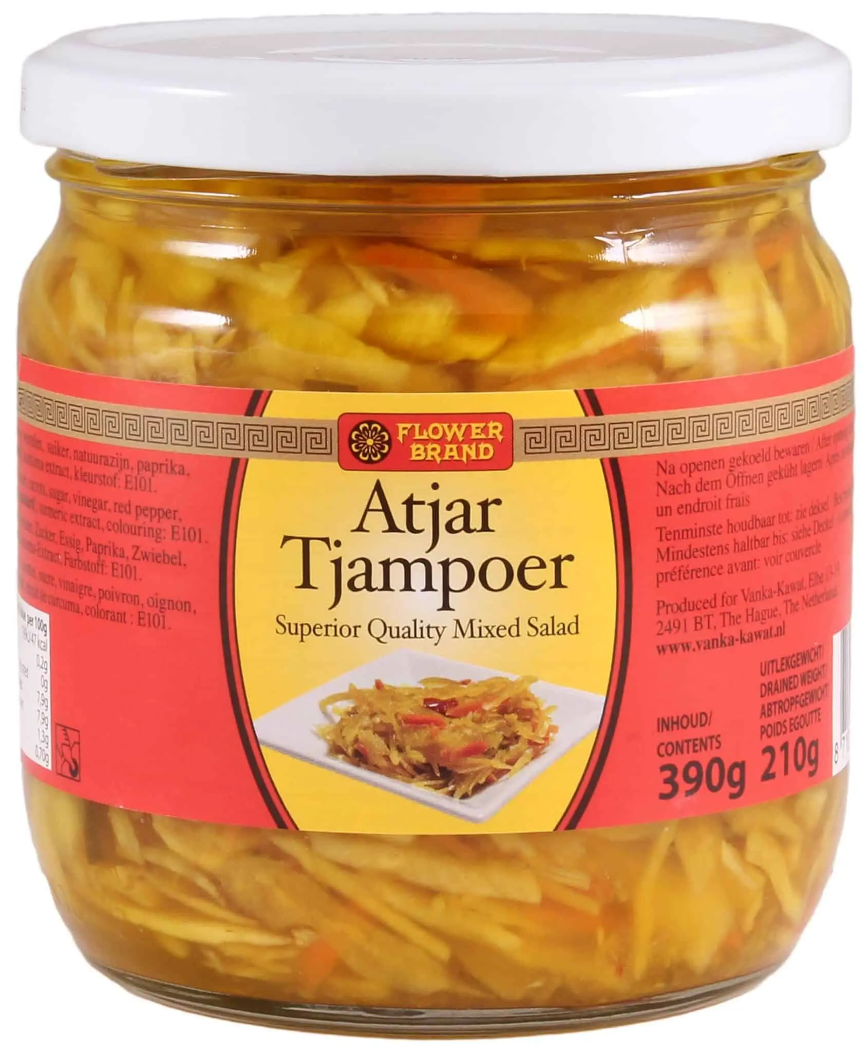 Flower Brand Atjar Tjampoer, 390g - Tjin's Toko