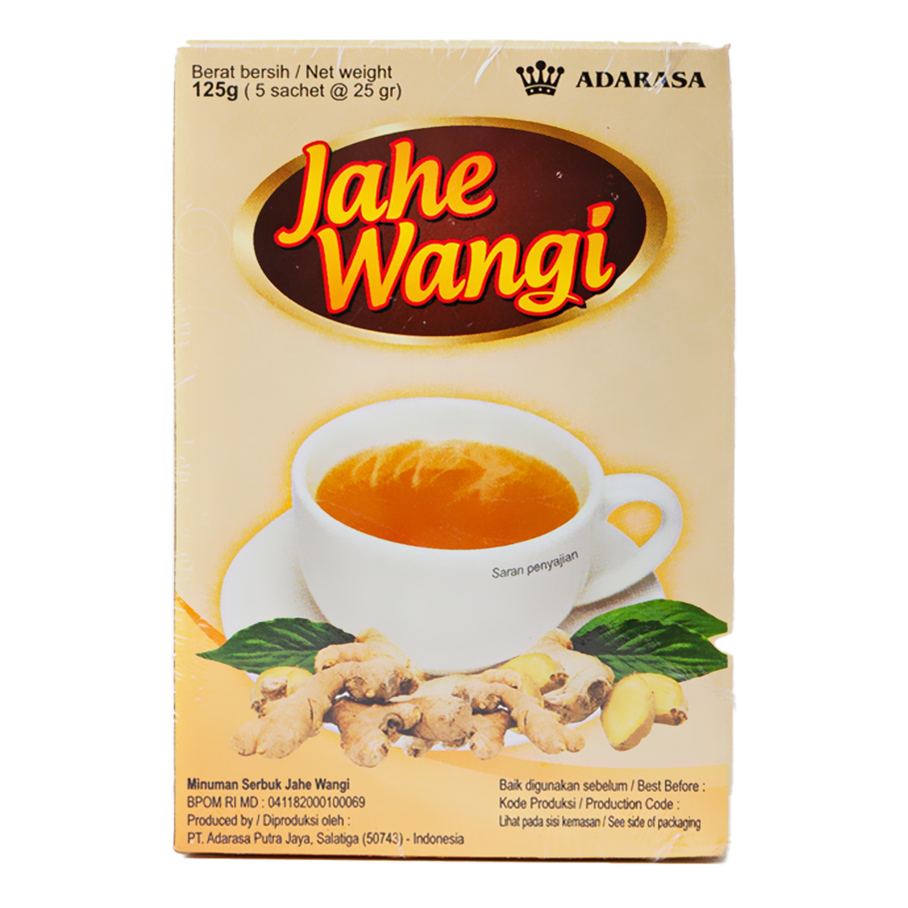 Adarasa Jahe Wangi Ginger Tea, 125g - Tjin's Toko