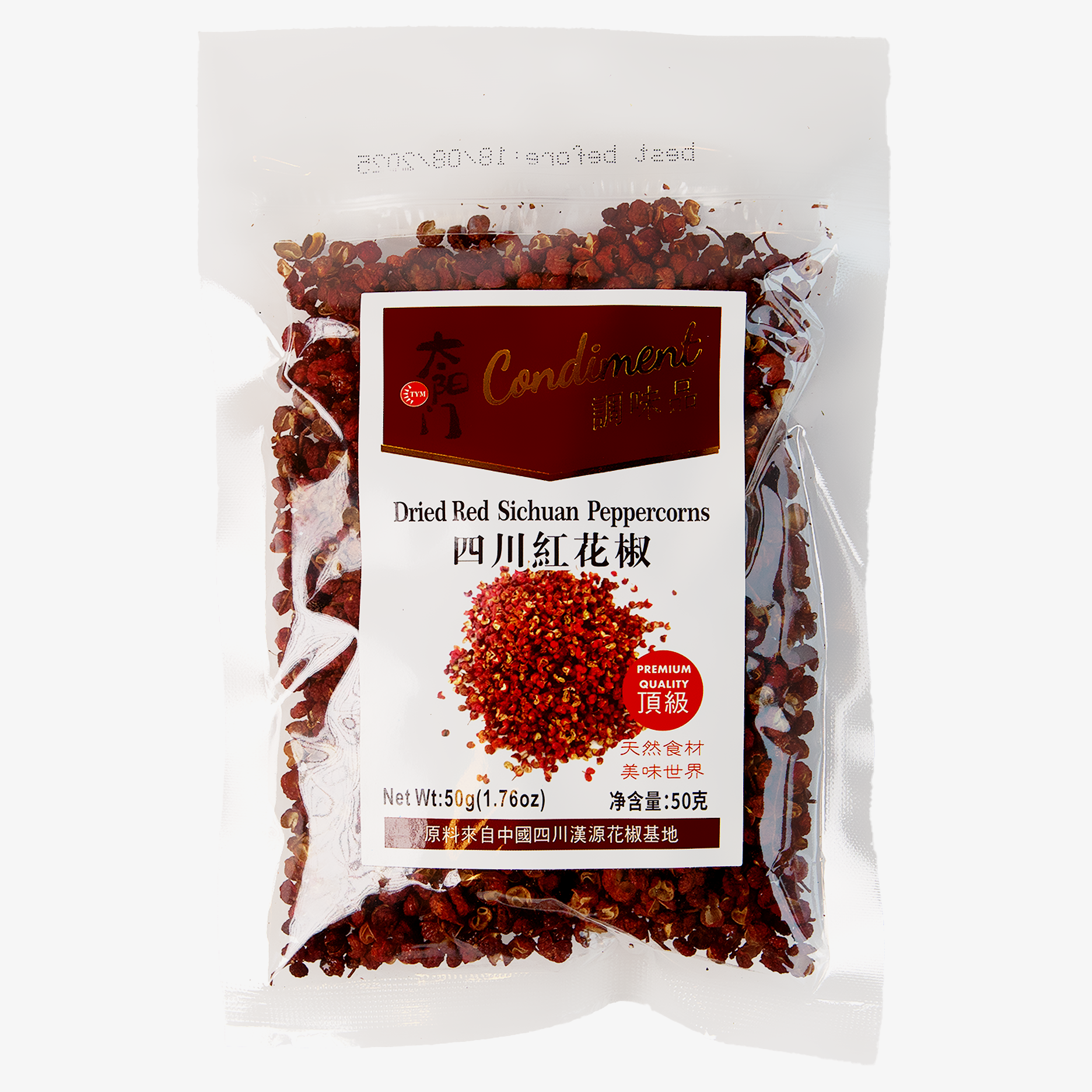 TYM Red Sichuan Peppercorns, 50g - Tjin's Toko