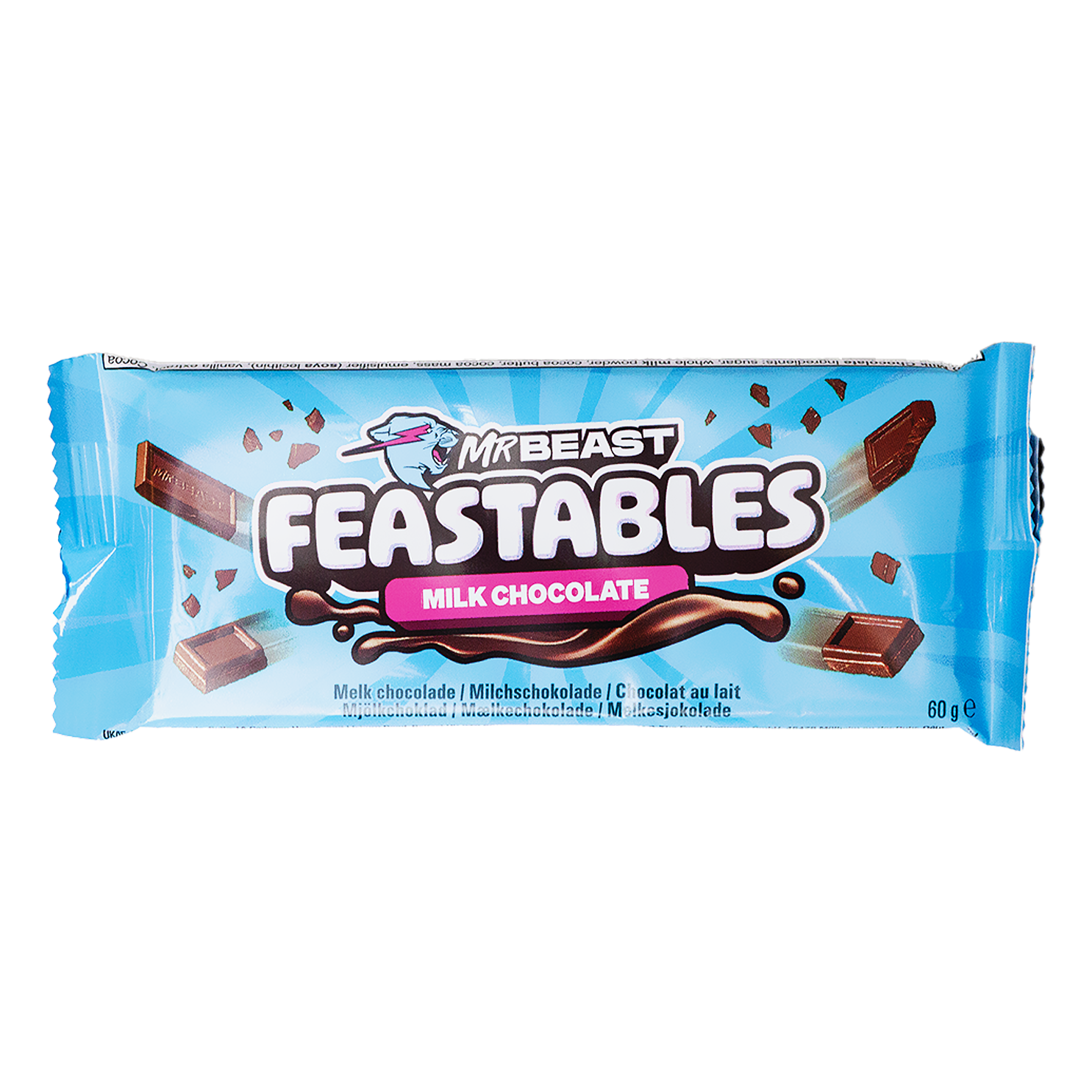 Mr Beast Feastables Milk Chocolate, 60g - Tjin's Toko