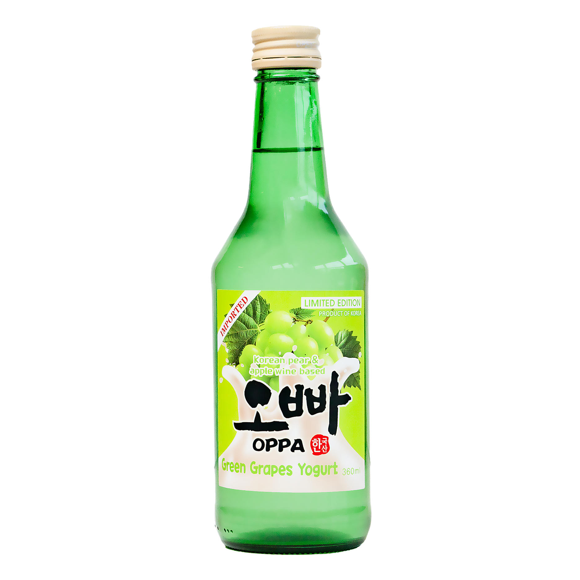 Oppa Green Grape Soju, 360ml