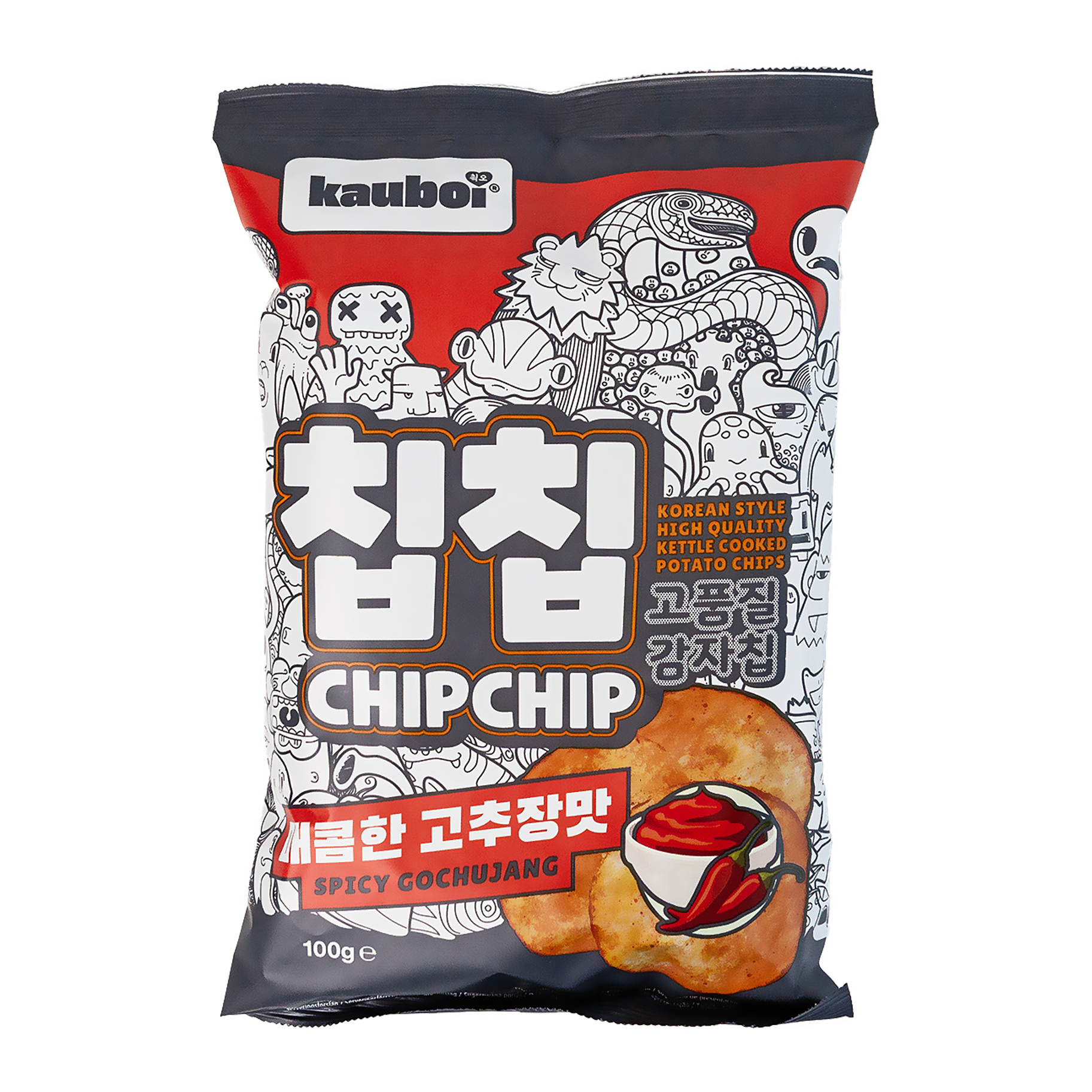 Kauboi Spicy Gochujang Chips, 100g - Tjin's Toko
