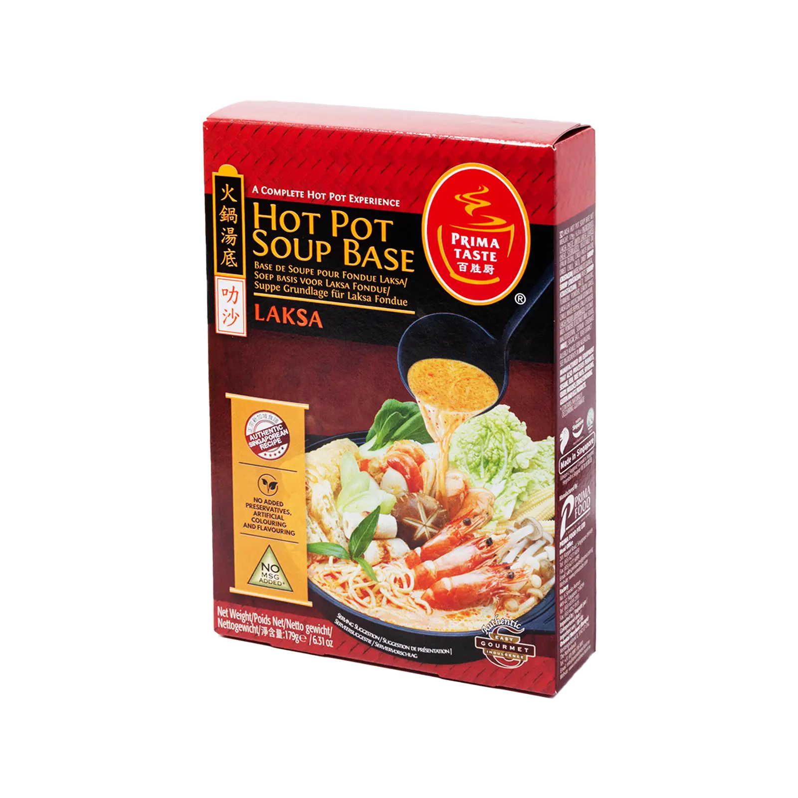 Prima Taste Laksa Hot Pot Suppenbasis, 179 g