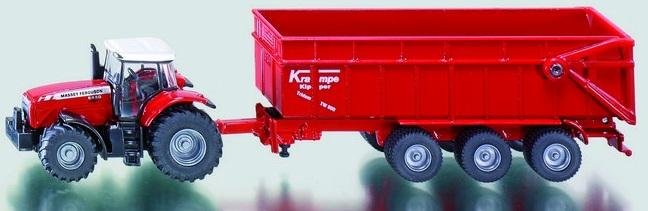 Siku 1844 - Massey Ferguson met aanhanger 1:87 - T-Toys