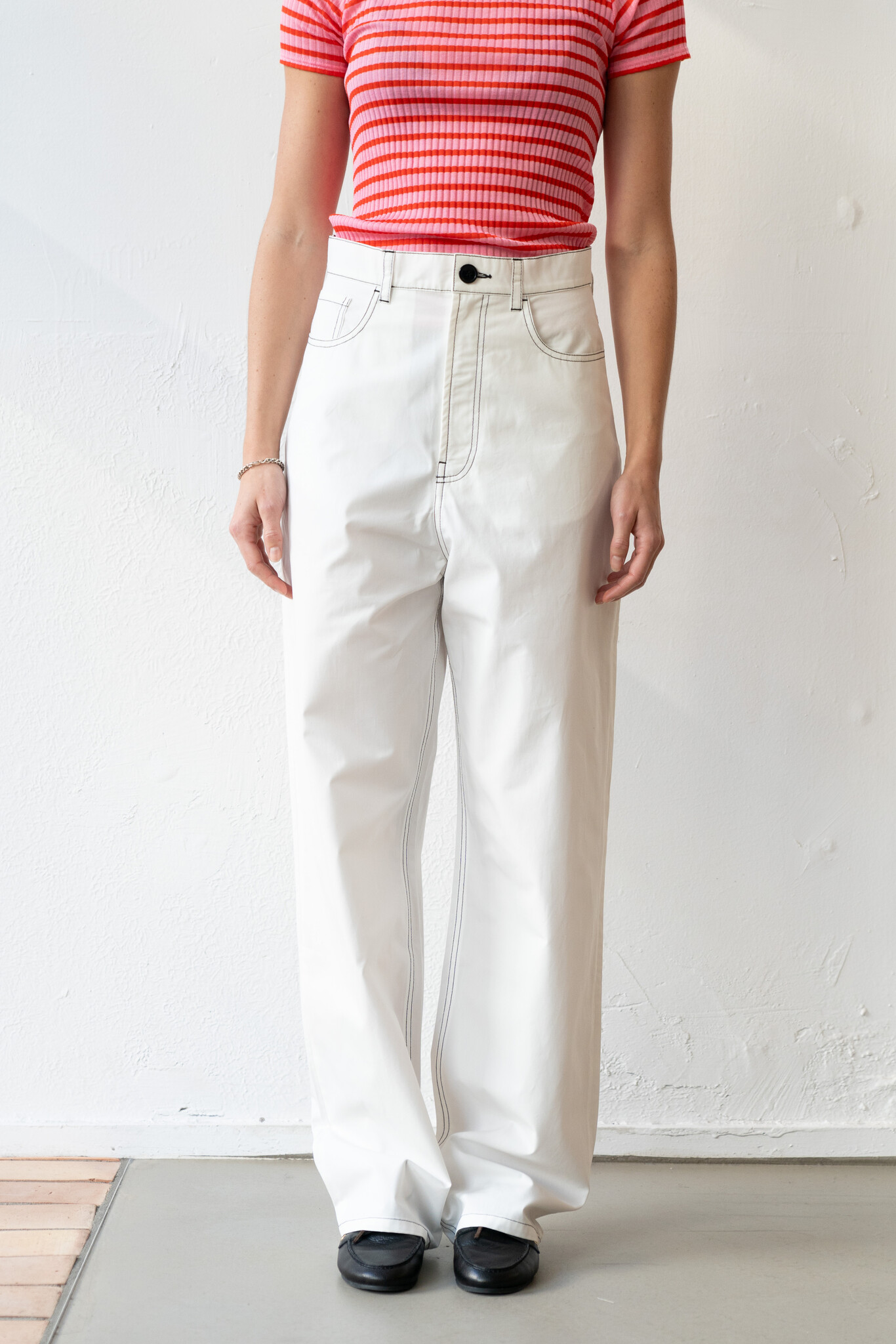 La Fetiche Juergen Boyfriend Jean White Contrast - Objet Trouvé